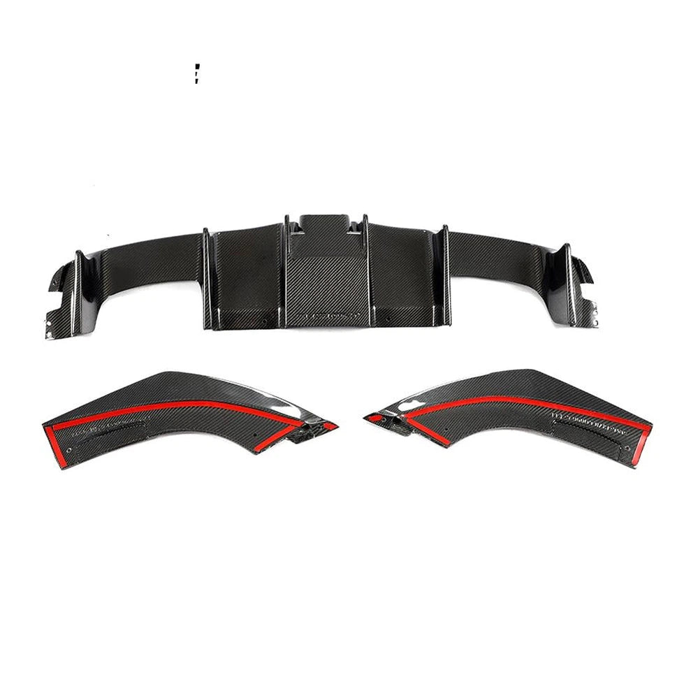 Carbon Fiber Rear Diffuser with LED Light for BMW M2 Coupe 2-Door 2016 ...