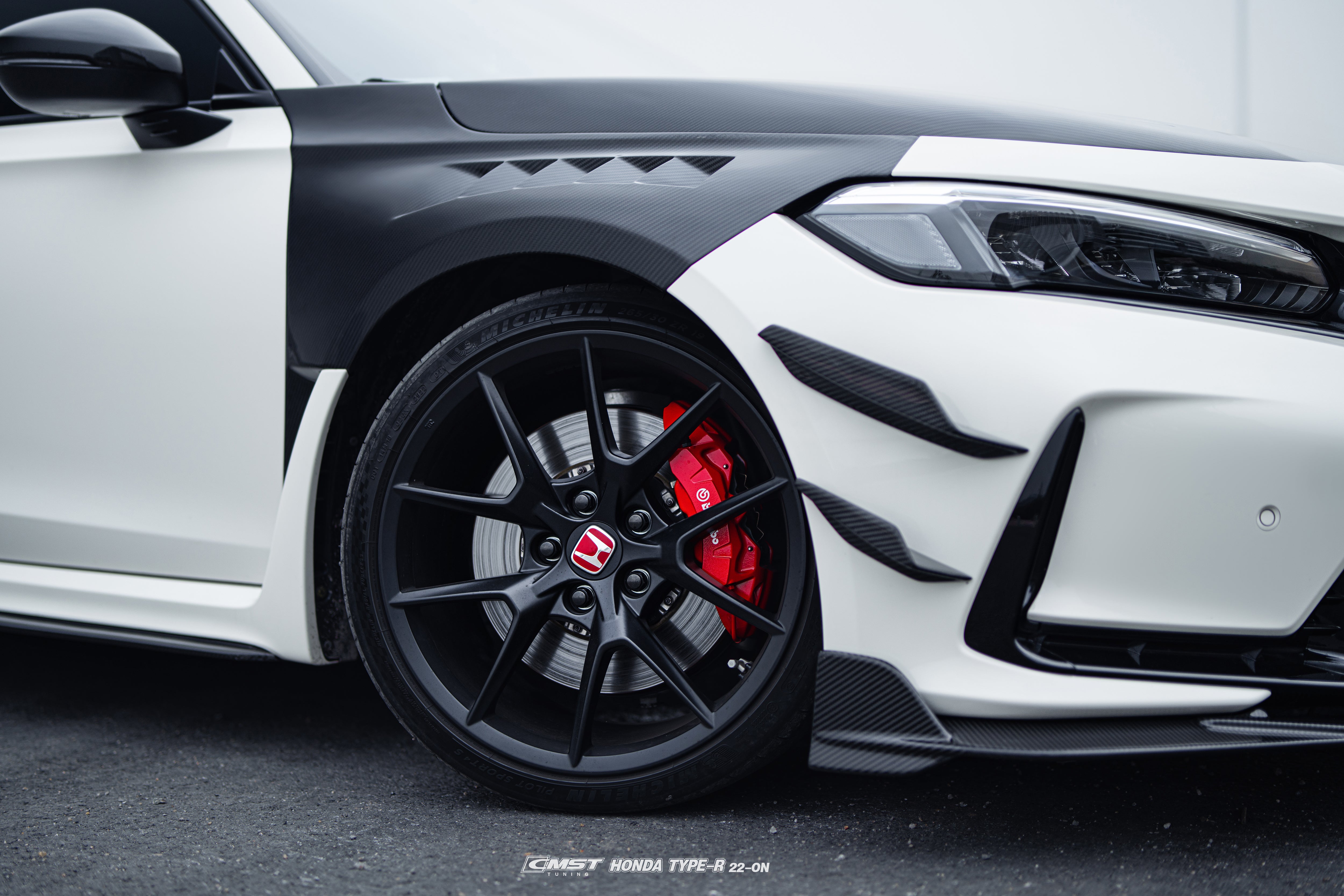 CMST Pre-preg Carbon Fiber Front Canards for Honda Civic Type-R FL5 ...
