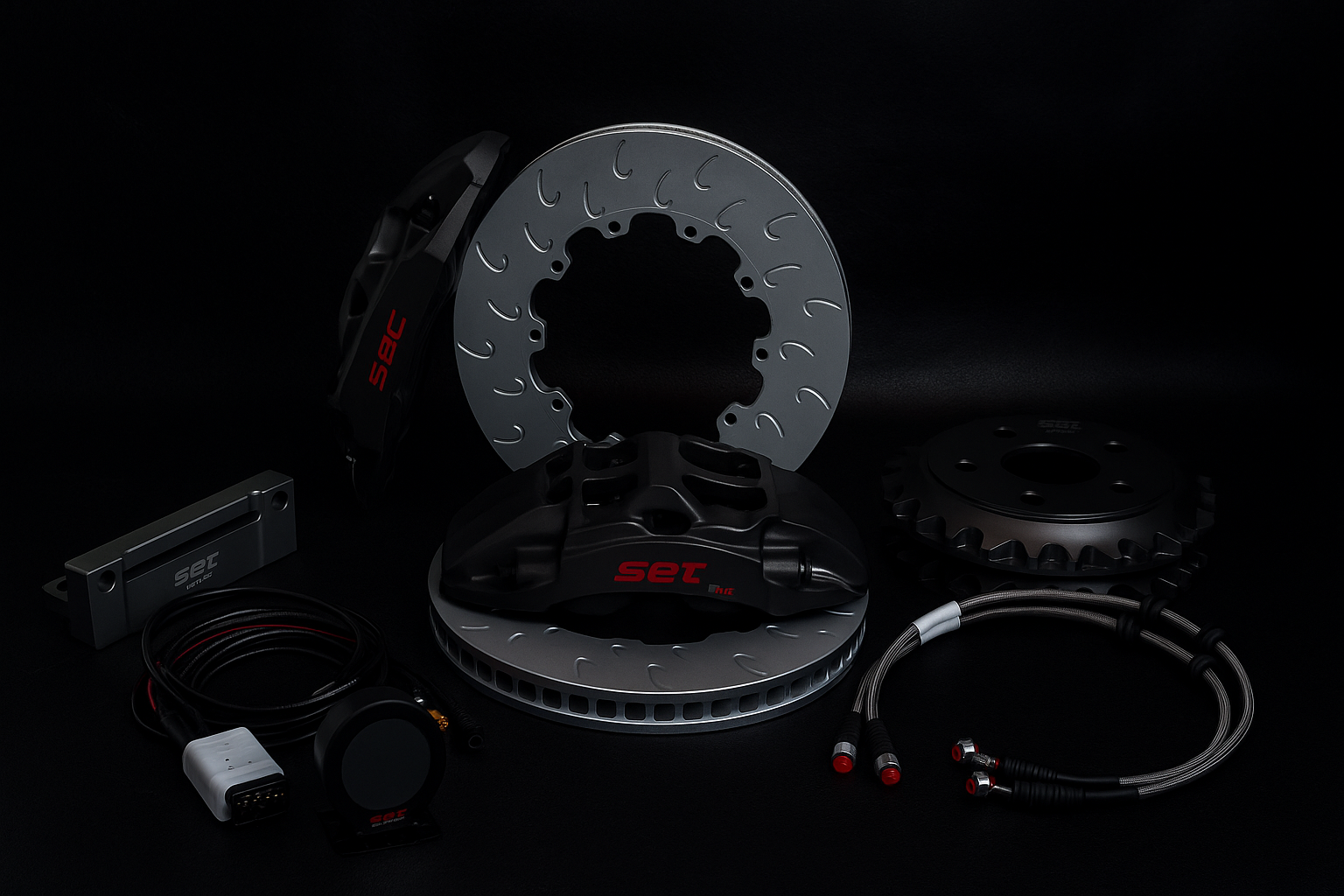 SET RX4 4-Piston Racing Caliper | 240°C High-Temp Seals | Lightweight ...